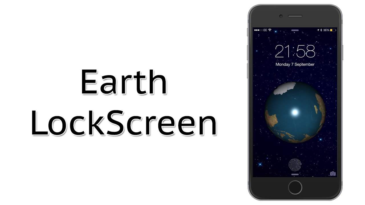 Spinning Earth Globe on the Lock Screen | Earth LockScreen Cydia Tweak ...