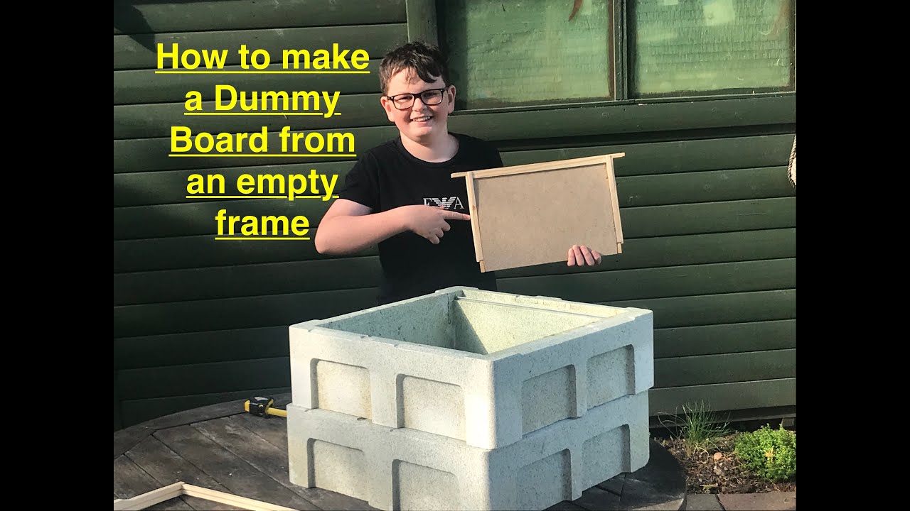 How to make a Dummy board using an empty frame - YouTube
