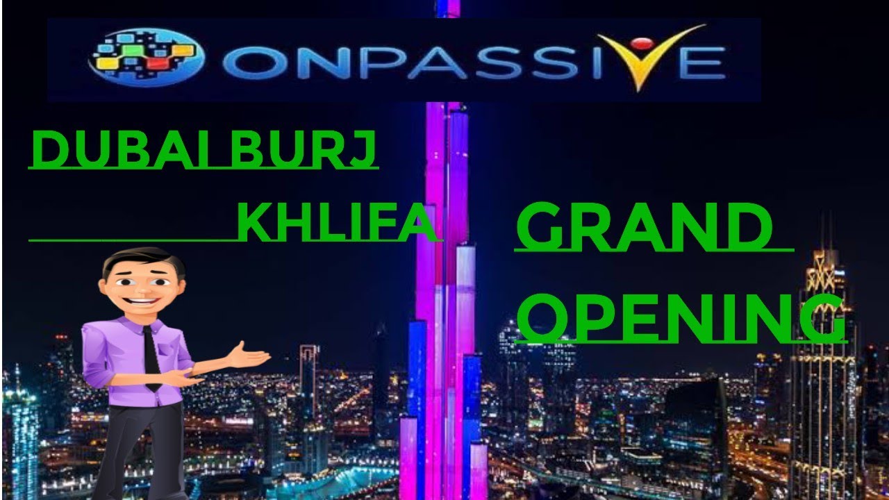 Onpassive launching in dubai burj khalifa - YouTube