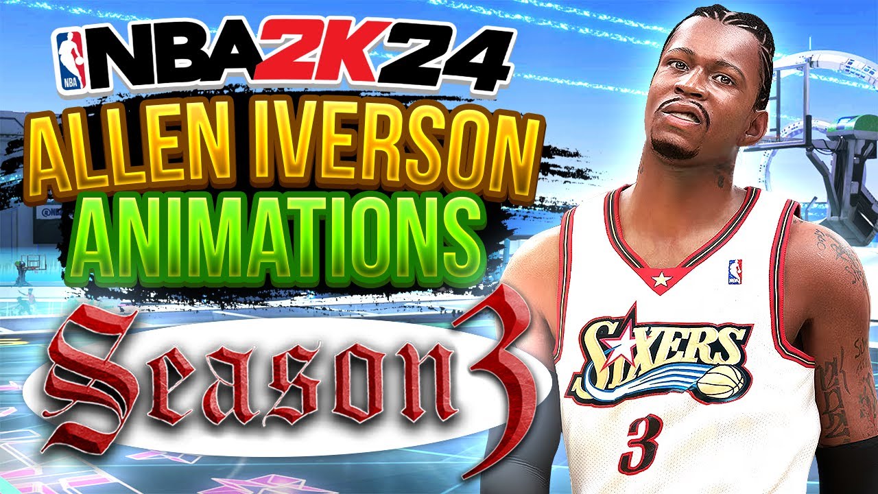Best Dribble Moves NBA 2K24 Season 3 : Iverson Best Sigs + Animations ...