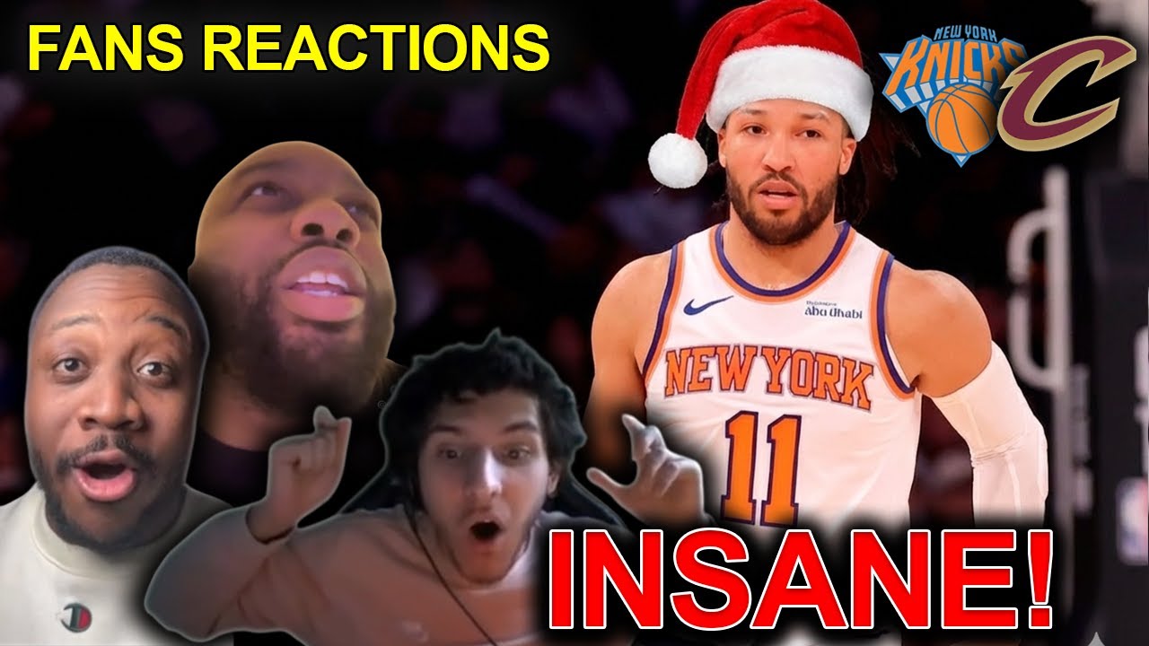 NBA fans reaction to the Knicks’ INSANE Christmas Day comeback win vs ...