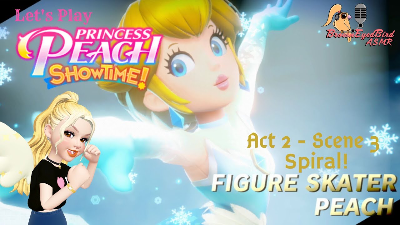 Princess Peach Showtime! ACT 2 - Scene 3 Spiral! Figure Skater Peach ...