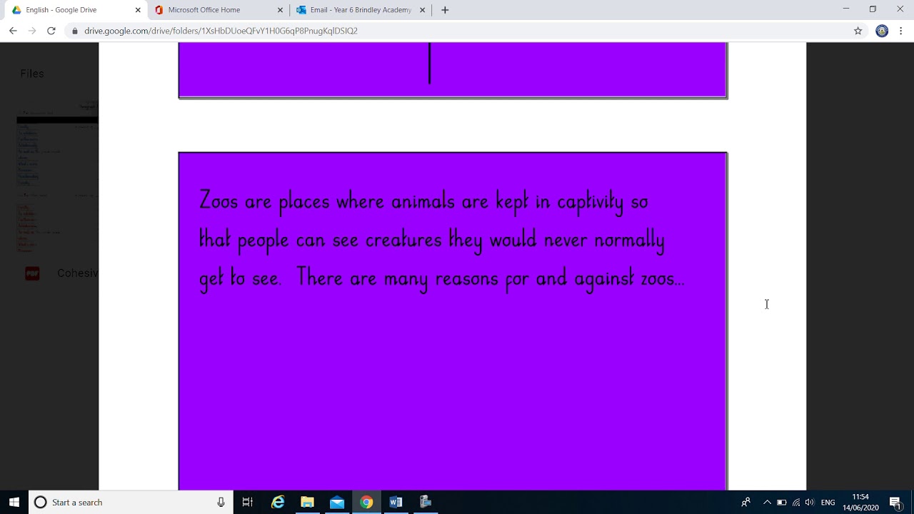 Year 6 - English - Zoos Balanced Argument - YouTube