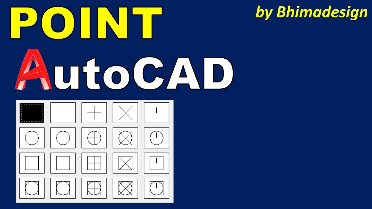 #6 Tutorial Belajar POINT AutoCAD - YouTube