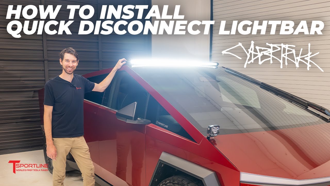 How to Install T Sportline's 50" LED Cybertruck Rooftop Light Bar with ...