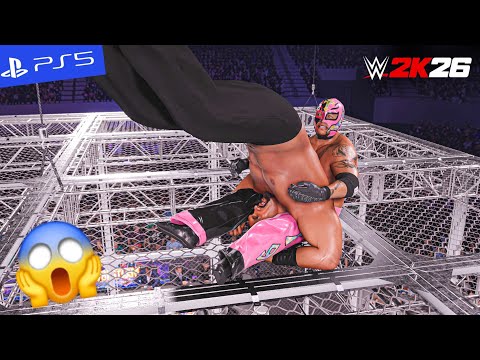 WWE 2K26 - Rey Mysterio vs. The Great Khali - Hell in a Cell Match | PS5\