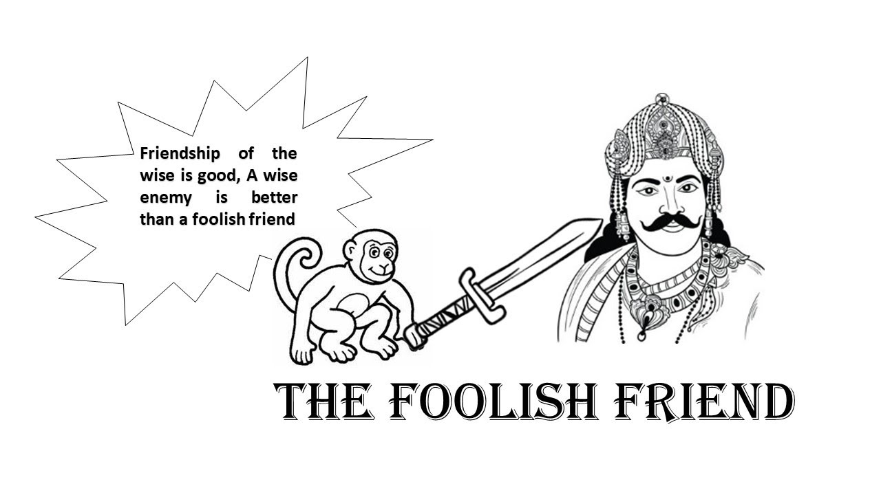 The Foolish Friend#panchtantrakikahaniya #story - YouTube