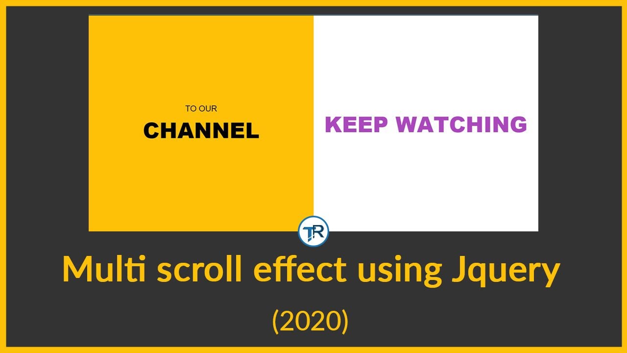 HOW TO CREATE MULTISCROLL - YouTube