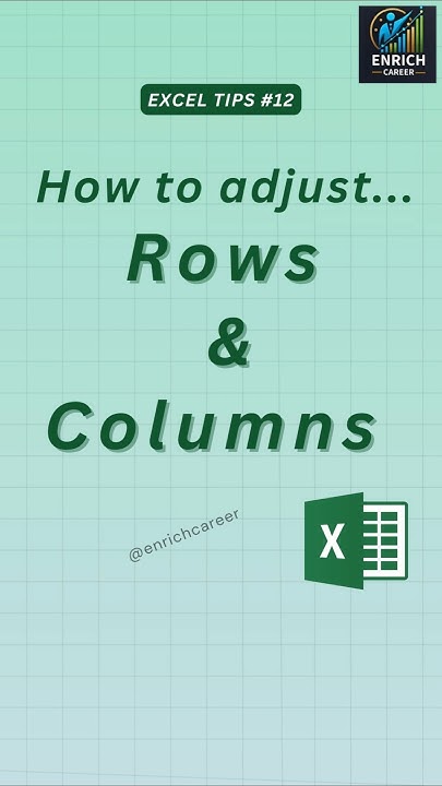 Master Excel for Adjusting Rows & Columns #youtubeshorts - YouTube
