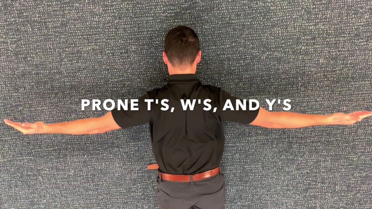 Prone T's, W's and Y's - YouTube