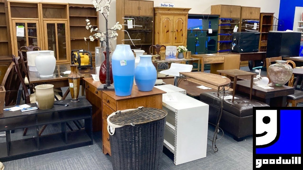 GOODWILL SHOP WITH ME FURNITURE SOFAS TABLES HOME DECOR KITCHENWARE ...