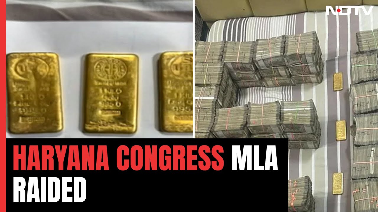 Haryana Congress MLA Raided, Rs 5 Crore Cash, 300 Bullets, Liquor ...