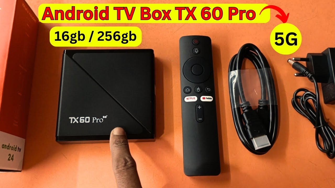 TX60 Pro 24K Ultra HD Smart Android TV Box with Voice Control Remote ...