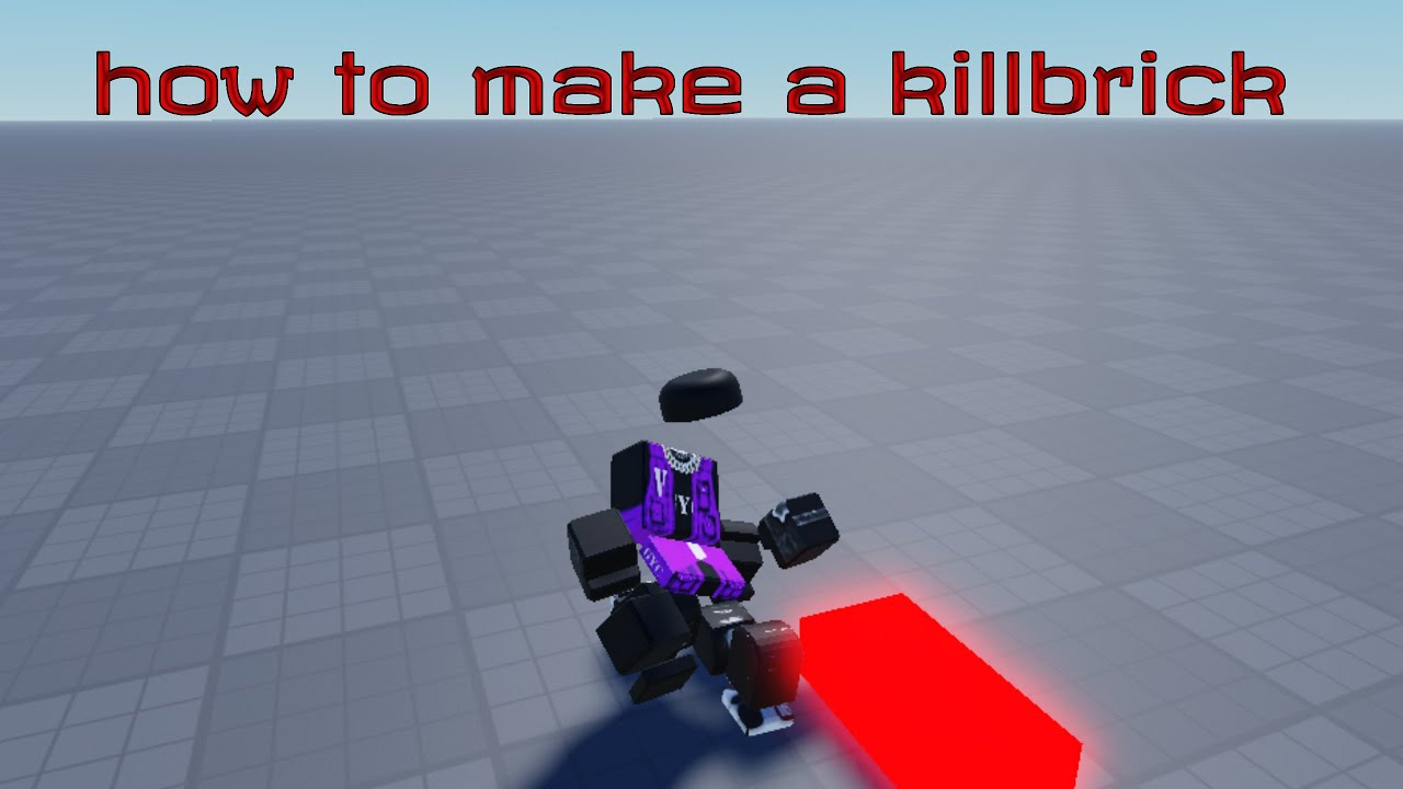 How to make a Killbrick in Roblox studio - YouTube
