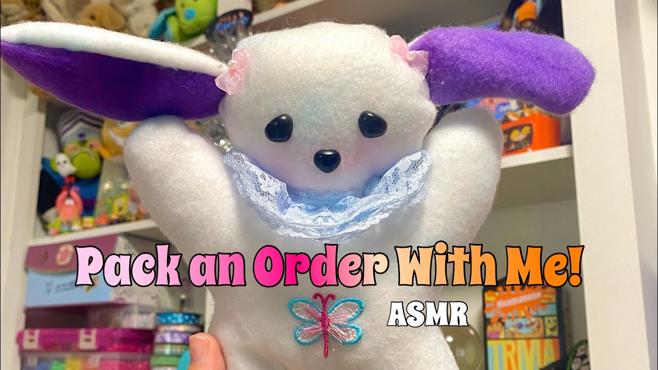 Pack an Order With Me ASMR| Handmade Plushie Small Business| No Talking ...