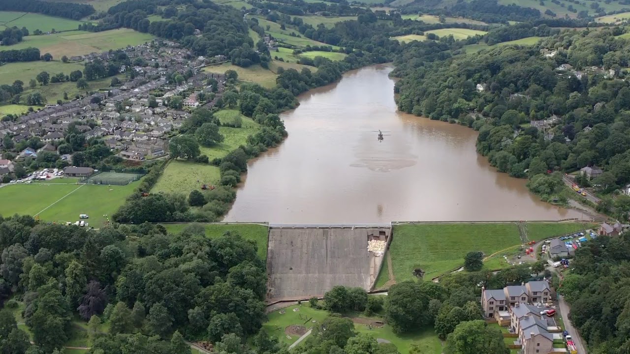 Whaley bridge dam burst - YouTube