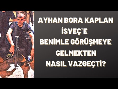 Ayhan Bora Kaplan, benimle görüşmek üzere İsveç’e gelmekten nasıl vazgeçti?