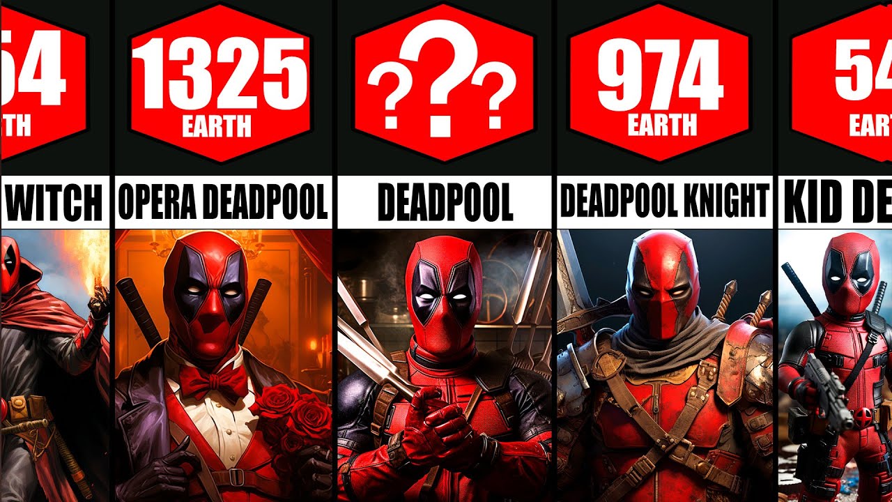 DEADPOOL from Different Universe - Comparison - YouTube