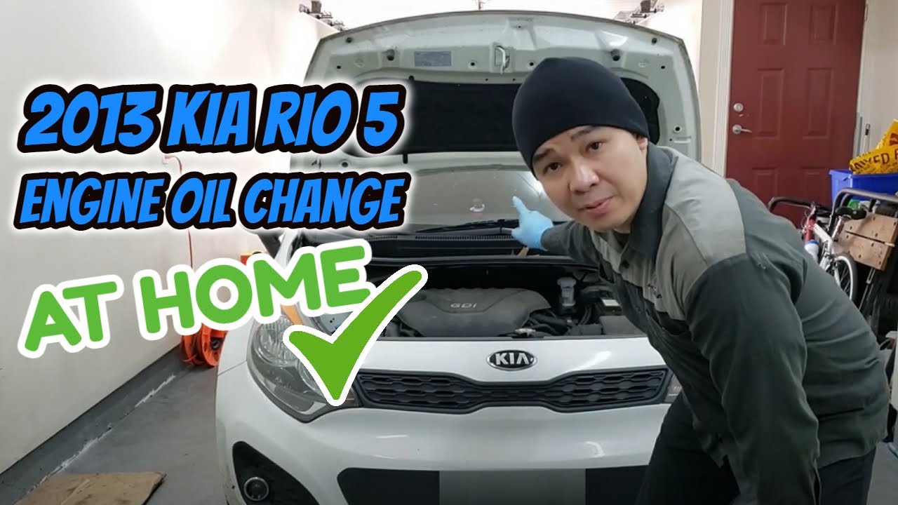 [DIY Car Maintenance] How To Change Oil on 2013 KIA Rio - YouTube