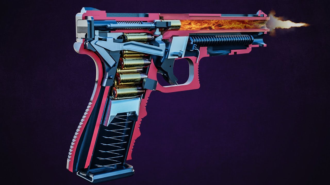 Inside the GLOCK: An Animated Guide to its Mechanism - YouTube
