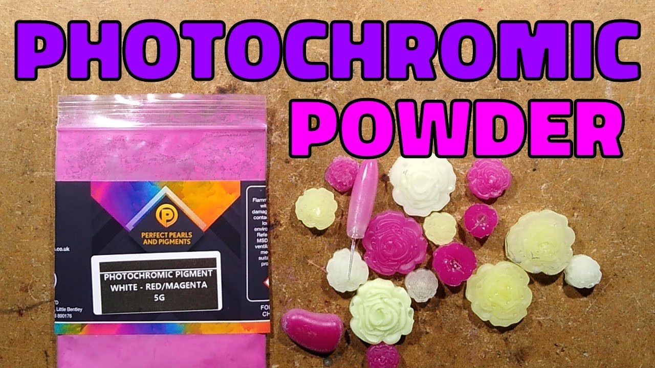 Fantastic UV photochromic powder - YouTube