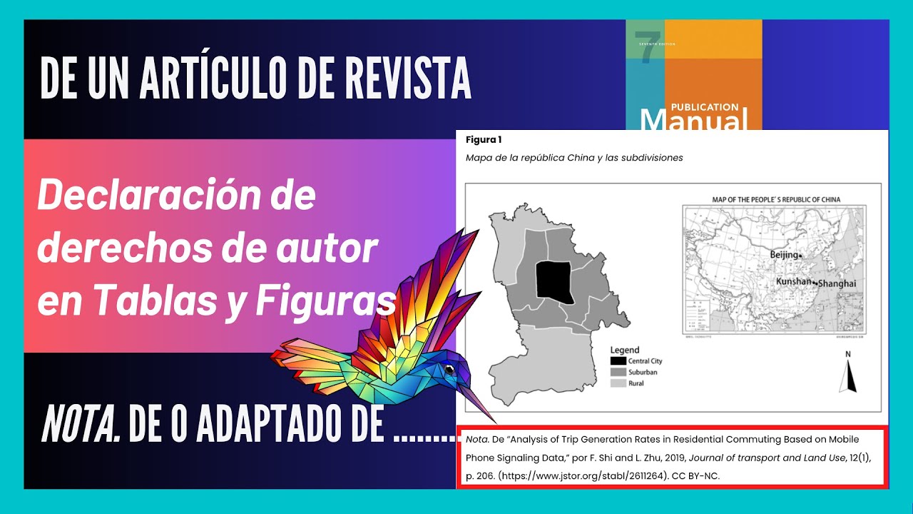 Cómo Declarar Derechos de Autor en Tablas y Figuras APA7 | Artículo de ...