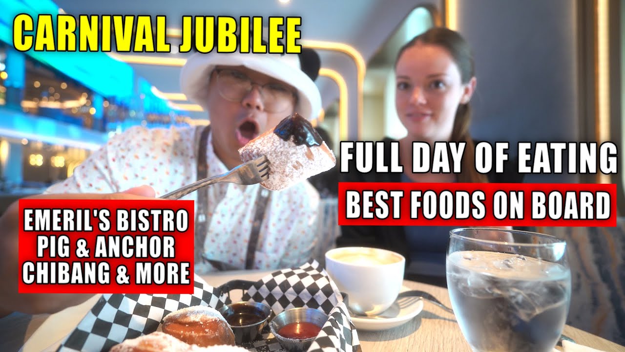 Eating the BEST FOODS on Carnival Jubilee - YouTube