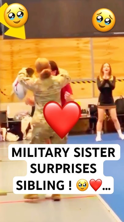 MILITARY SISTER SURPRISED HER YOUNGER SISTER ! 🥹 ️… - YouTube