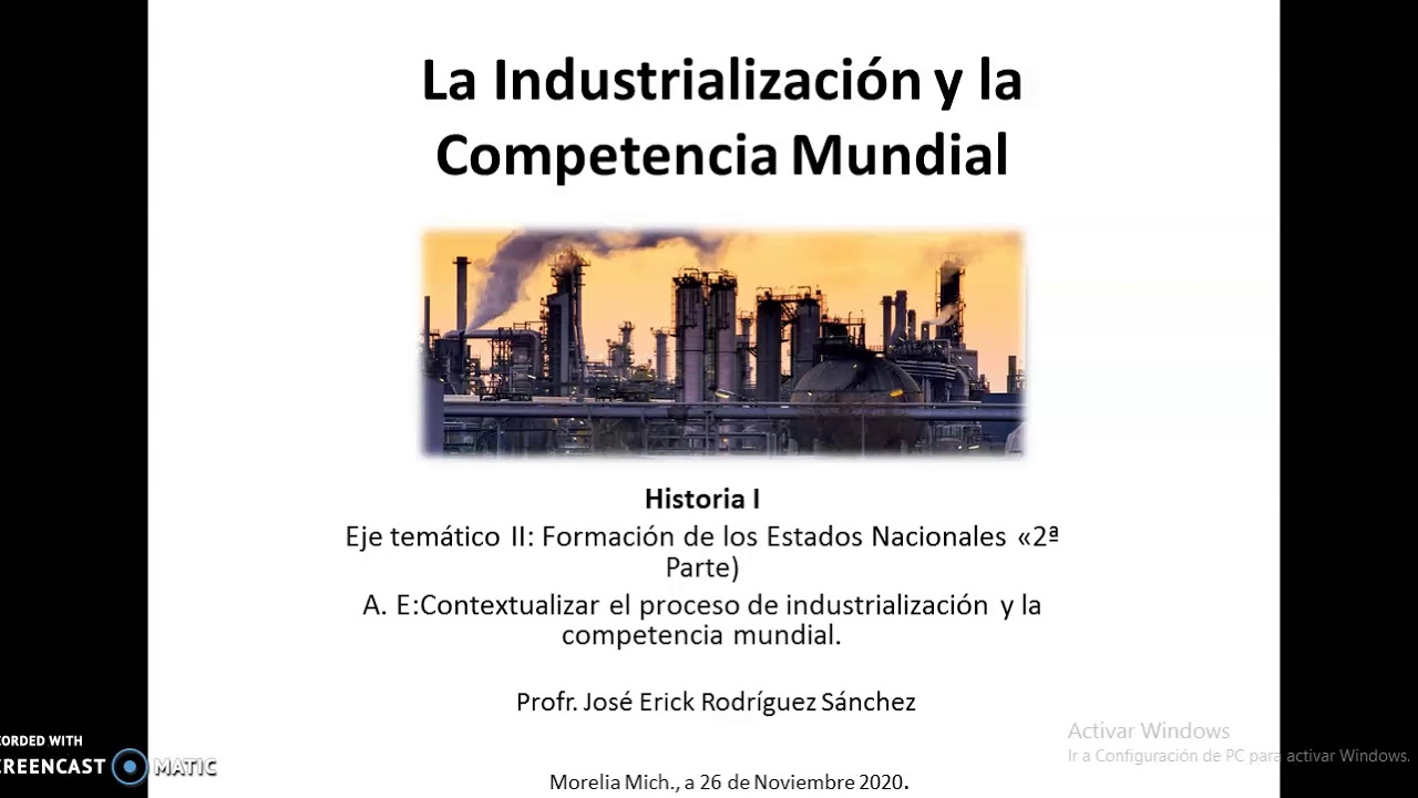 La Industrialización y la Competencia Mundial - YouTube