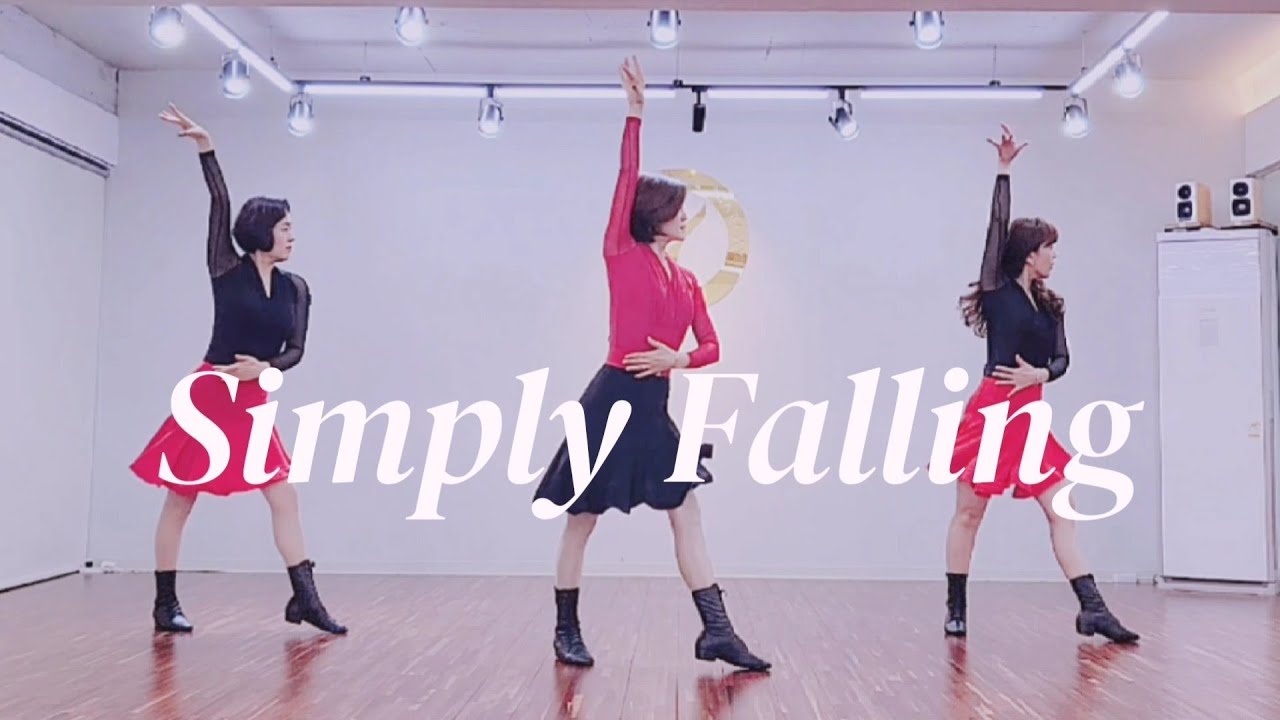 [콜라보라인댄스]Simply Falling-Line dance #부천라인댄스 #이은희라인댄스 - YouTube