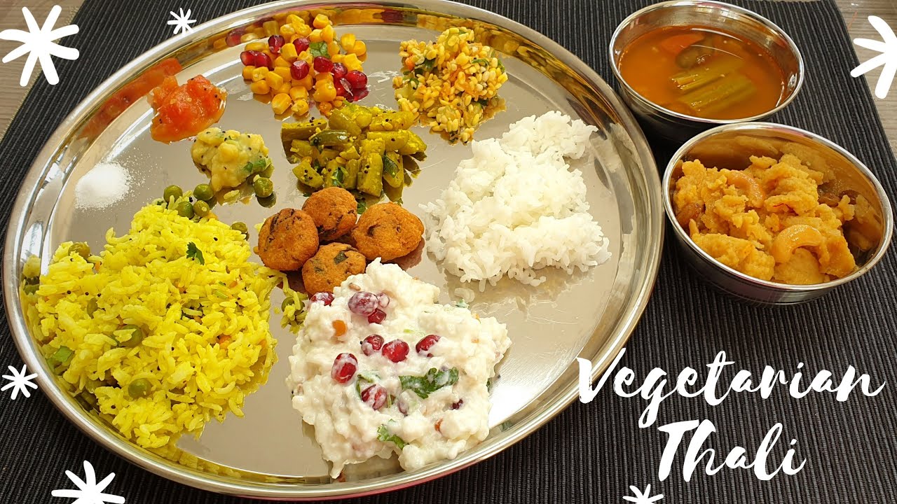 Simple Veg thali | Easy & Quick Vegetarian Thali | No Onion No Garlic ...
