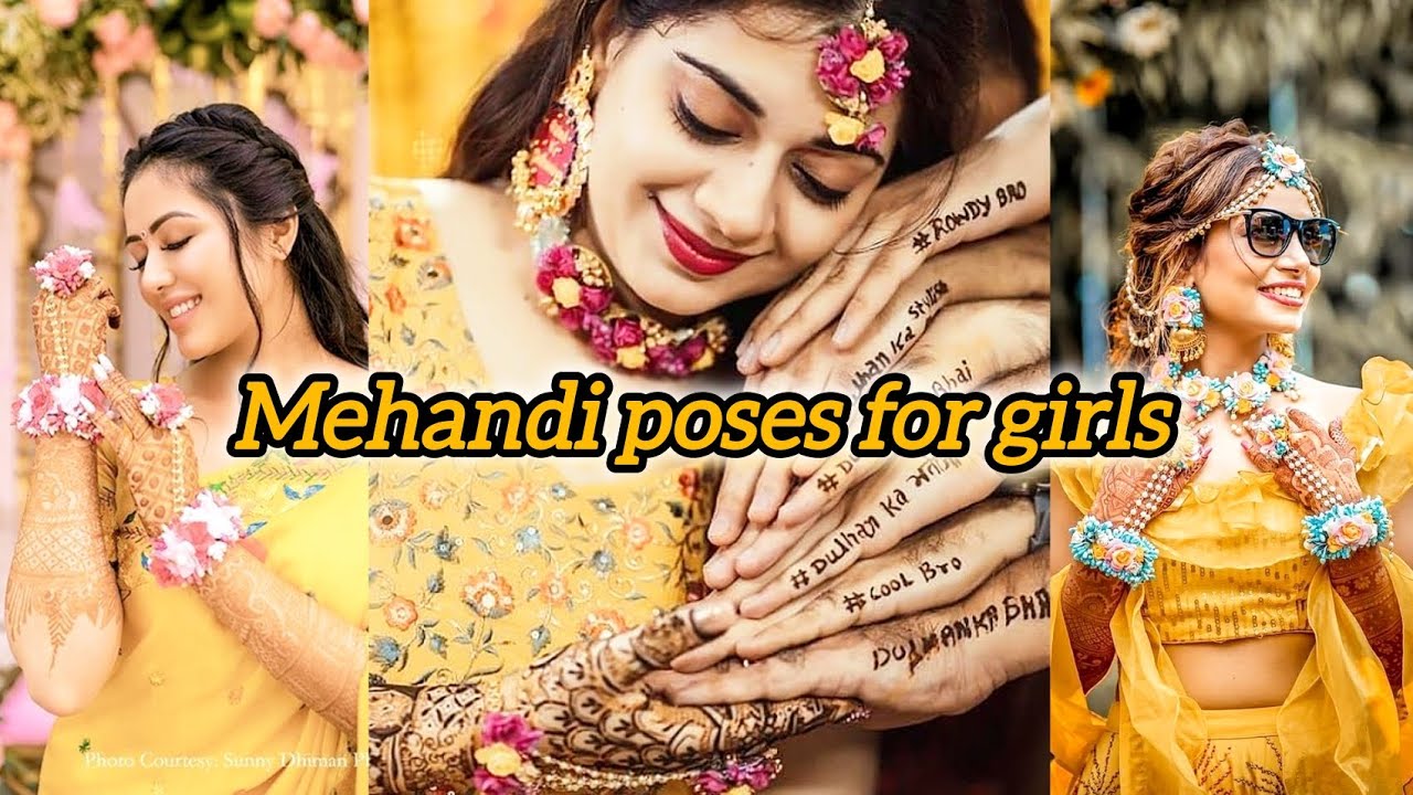 Mehandi poses for girls| mehandi| photography|photoshoot|wedding poses ...
