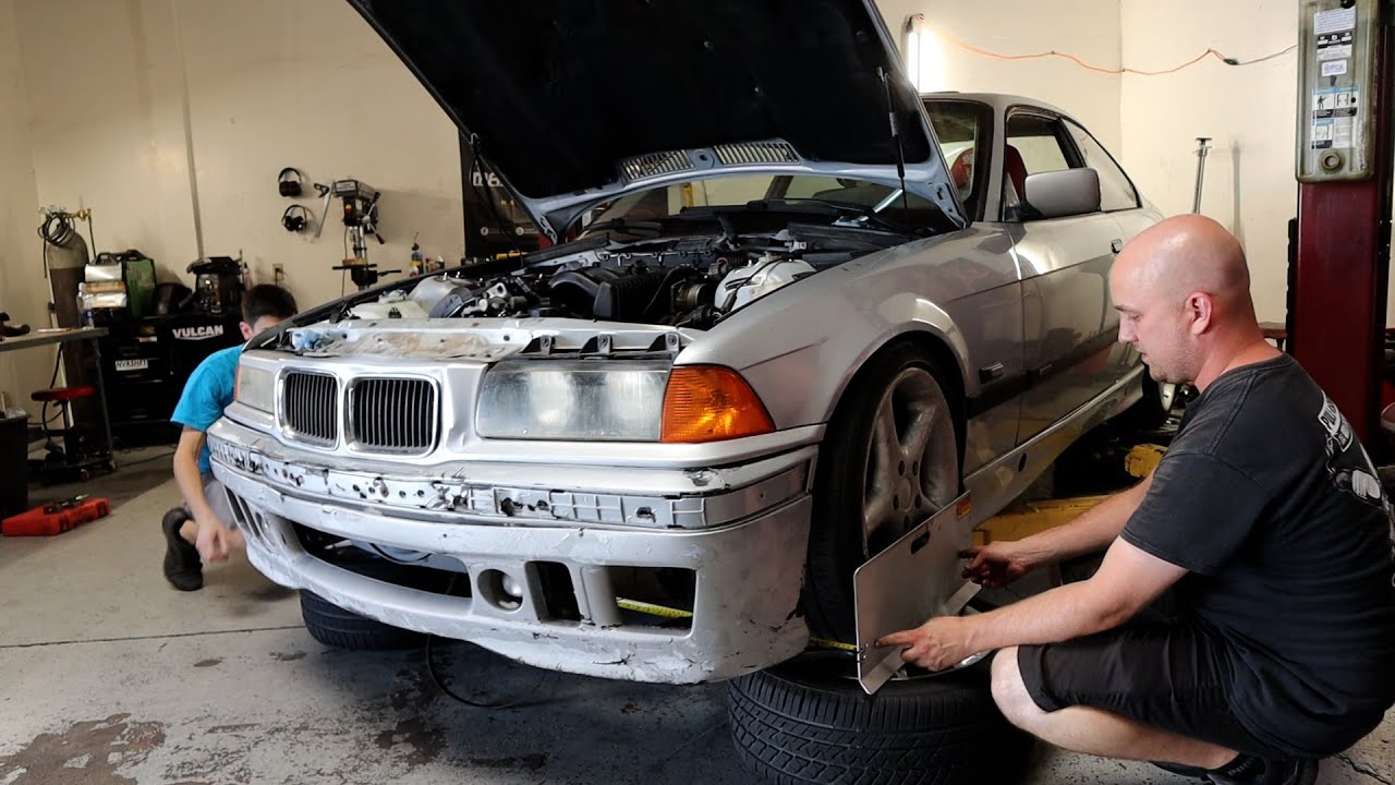 DIY Alignment and Final Touches To The E36 - YouTube