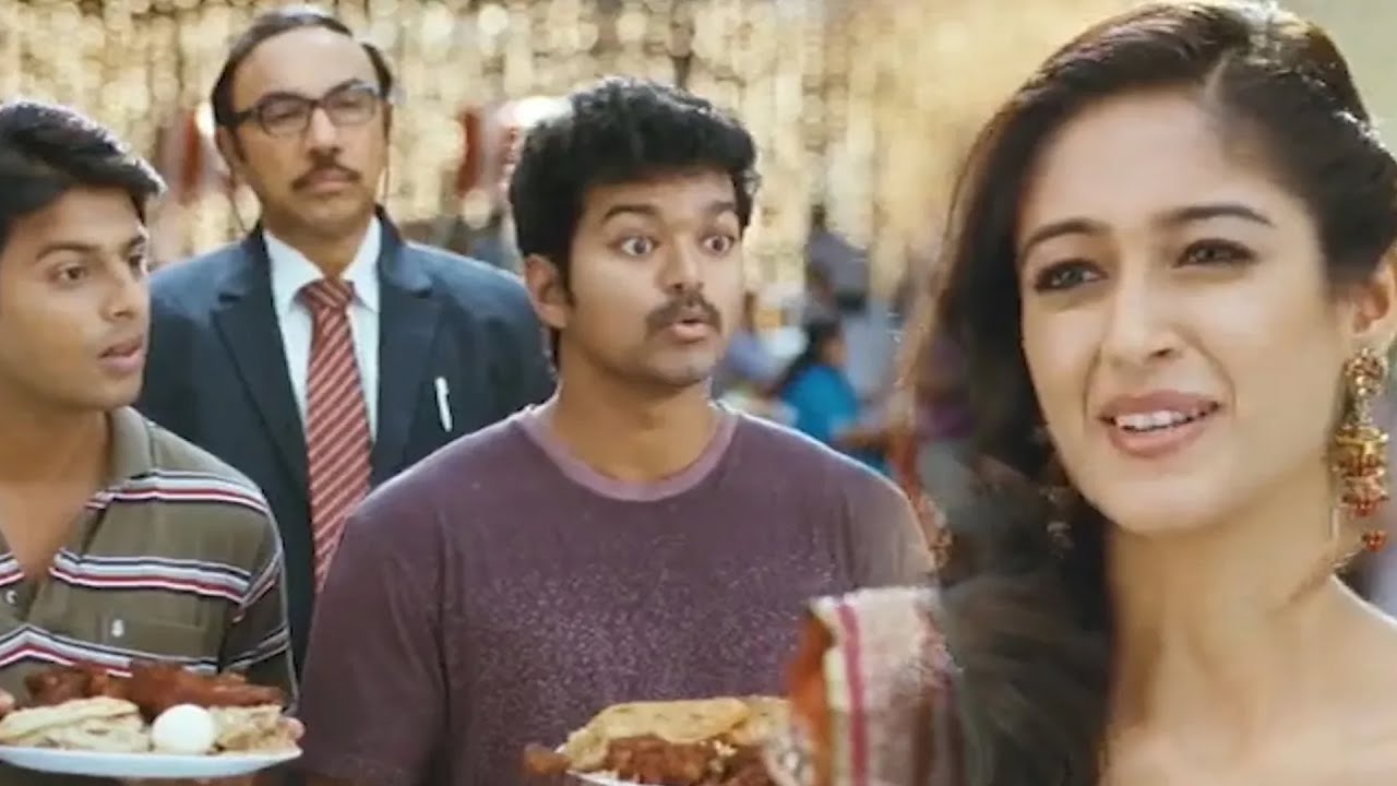 Vijay Thalapathy Best Food Eating Comedy Scene || Snehithudu Movie ...