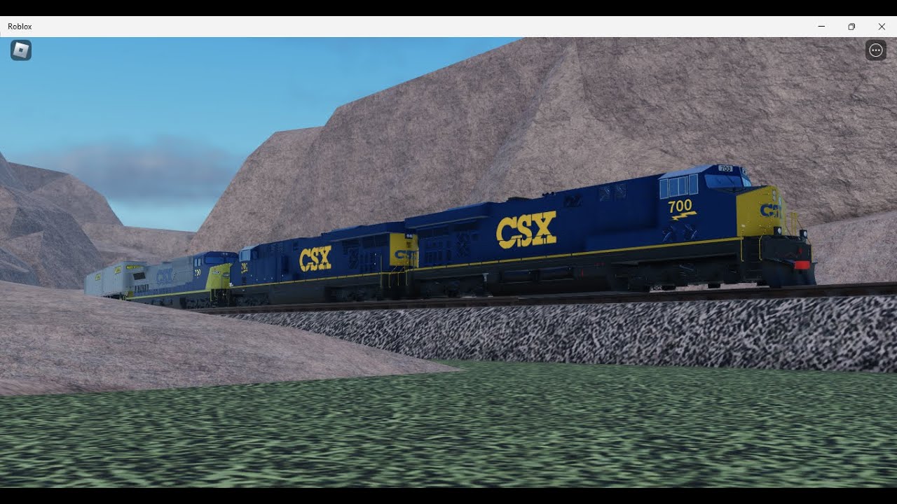 CSX Piggyback train on Roblox - YouTube