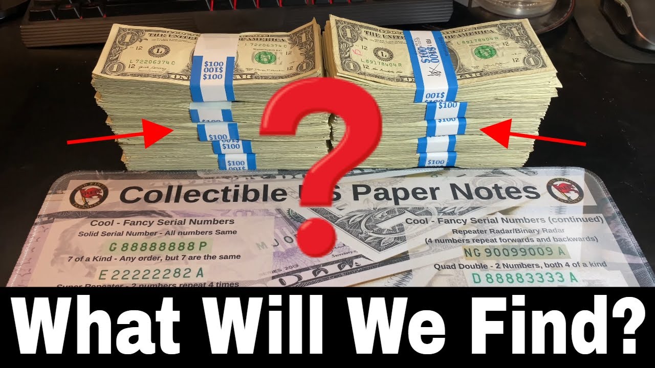Searching Currency for Rare Star Notes and Fancy Bills - YouTube