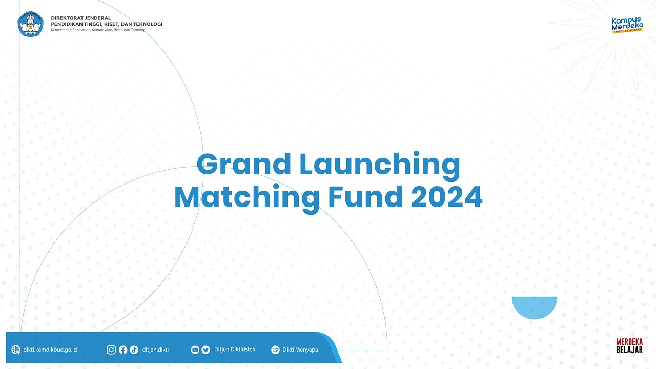 Grand Launching Matching Fund 2024 - YouTube