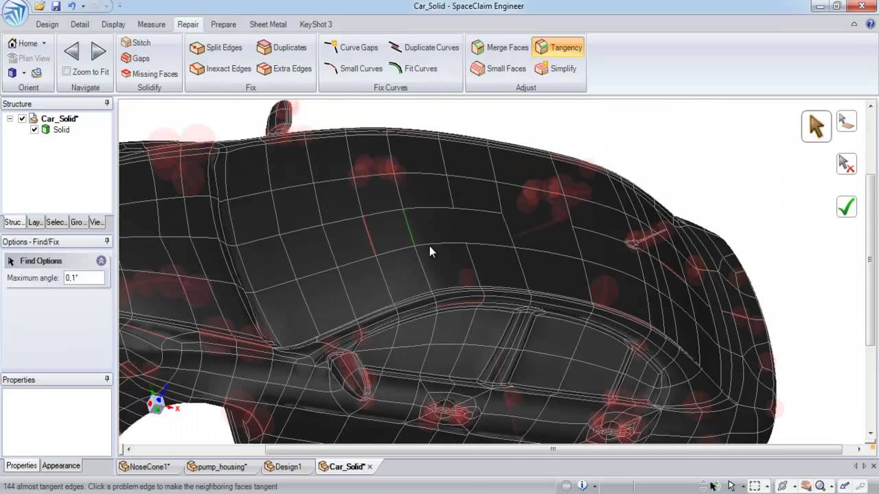 4-Adjust-Repair-SpaceClaim 2012 Plus - YouTube