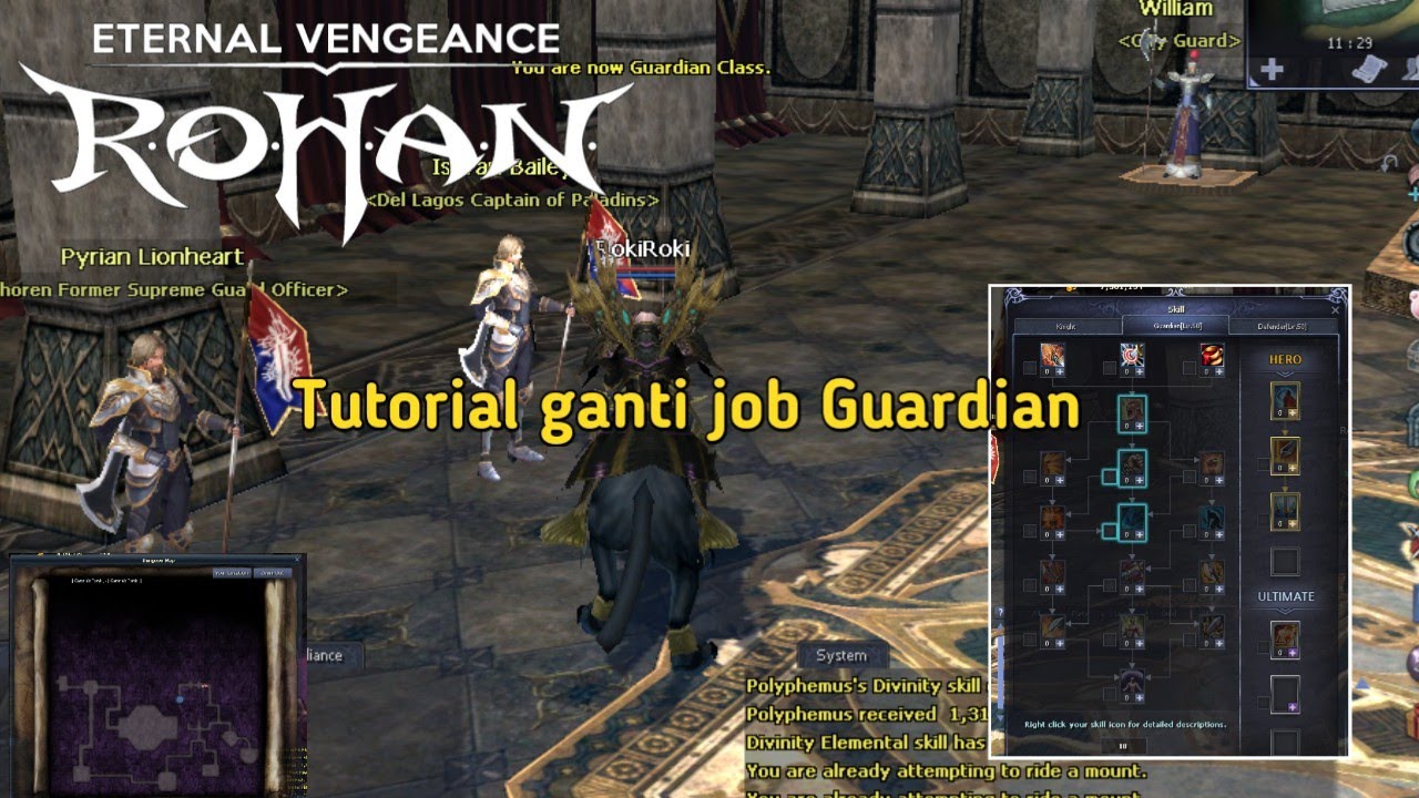 Tutorial ganti job Human Guardian | Rohan Eternal Vengeance | Cara ...
