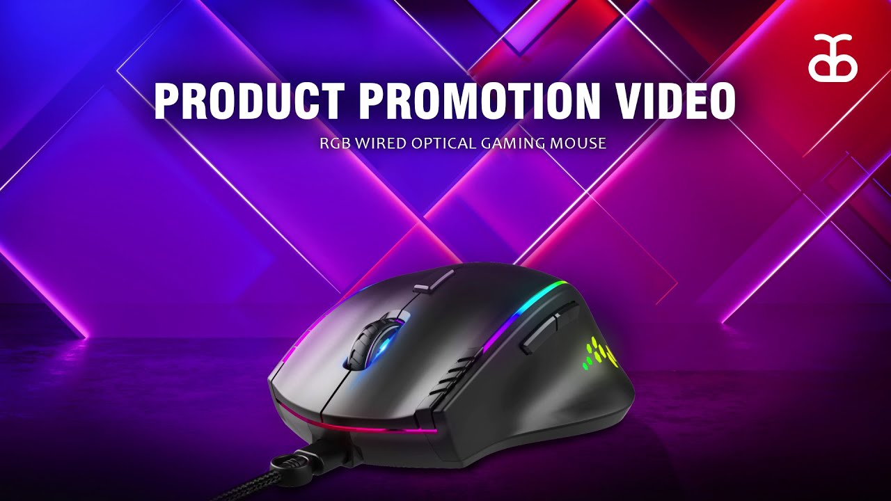 RGB Wired Optical Gaming Mouse Product Promotion Video #portfolio - YouTube