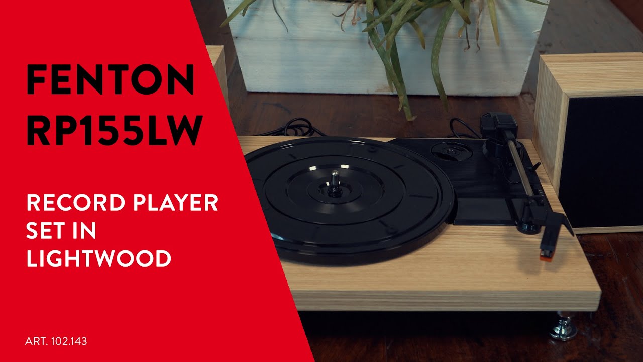 Fenton RP155LW Record Player Set Lightwood - 102.143 - YouTube