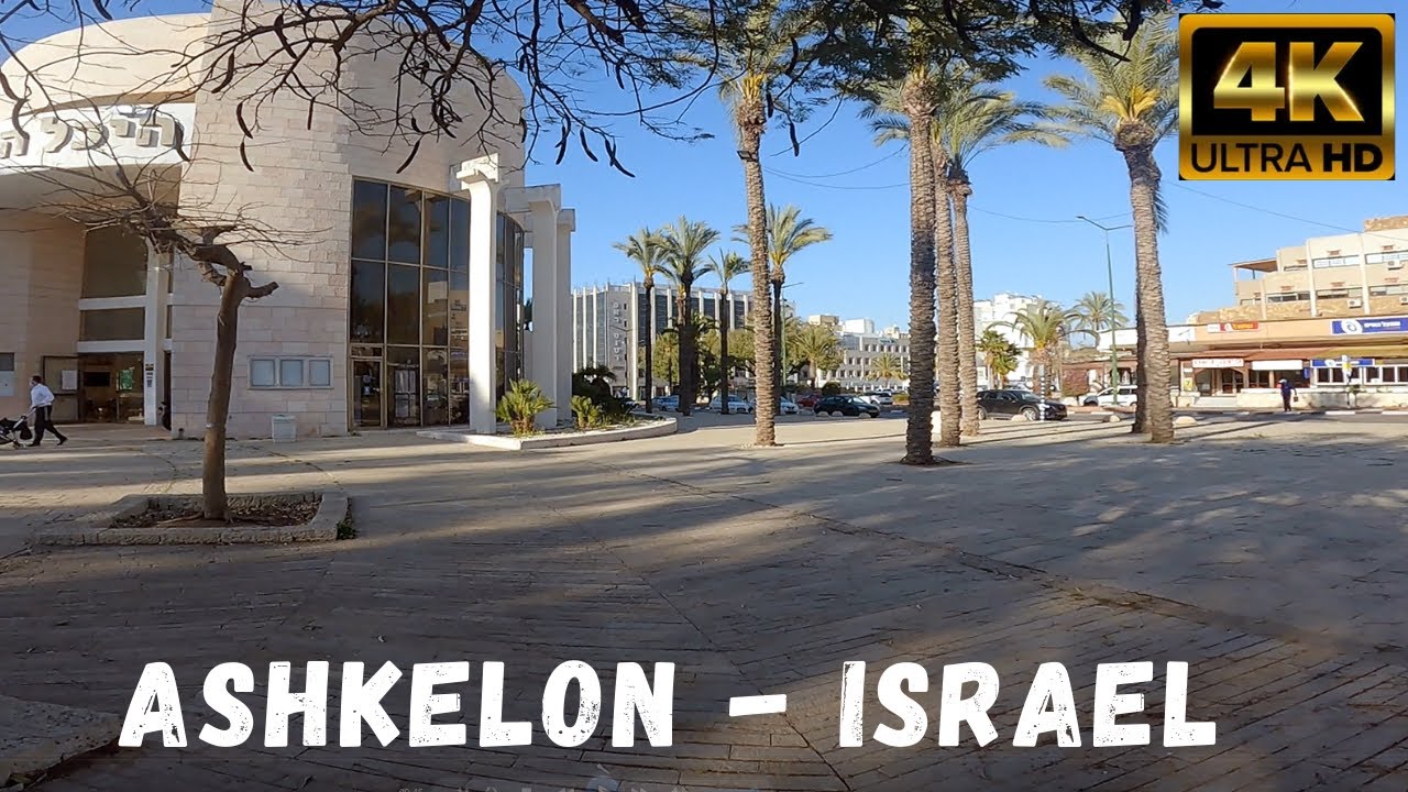 ISRAEL TODAY - Relaxing Walker in Ashkelon city 4K | טיול וירטואלי ...