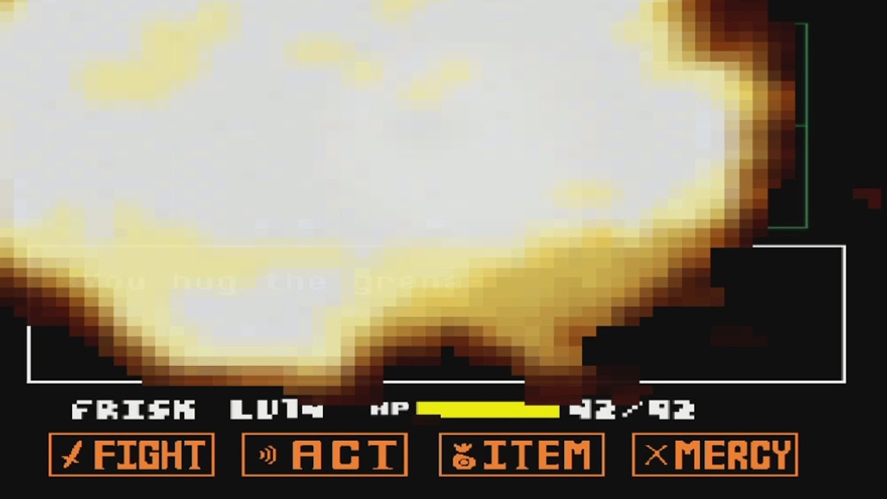 Undertale, but you fight a hand grenade... - YouTube