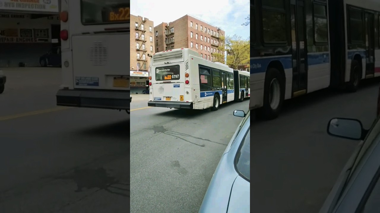MTA NYC BUS: 5797 Bx22 @ Reservoir Ave. - YouTube