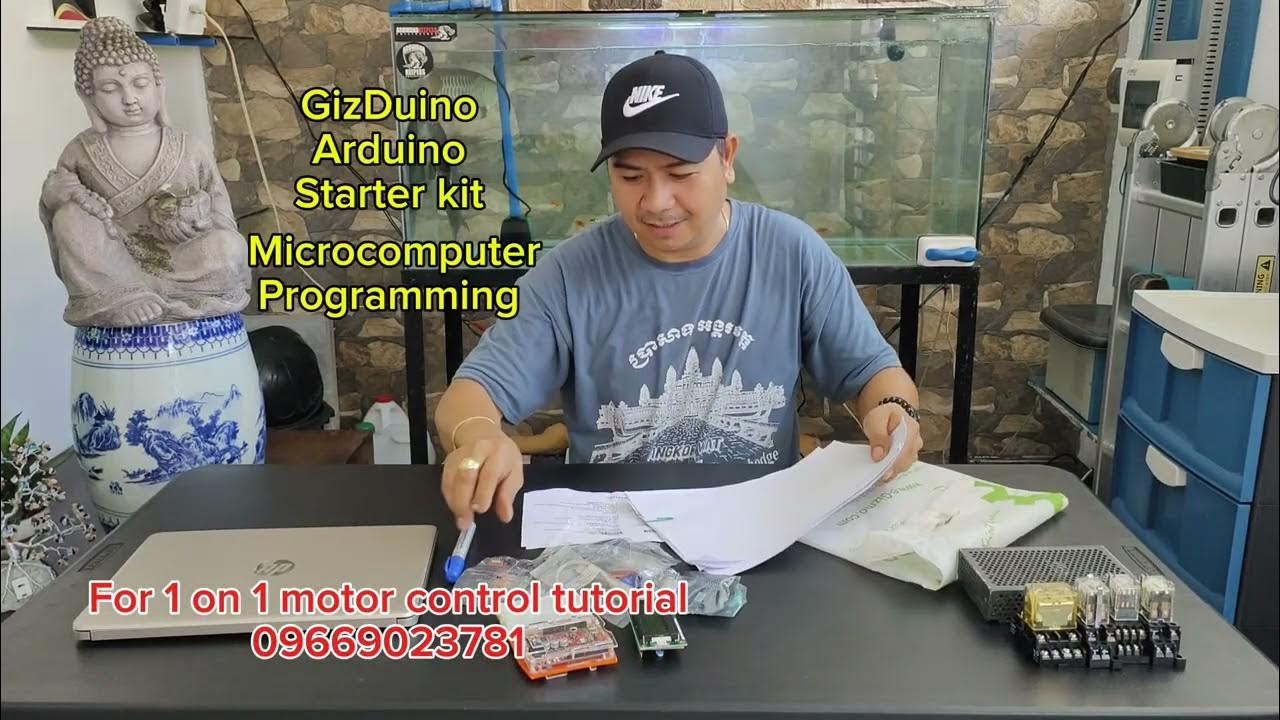 starter kit unbox GizDuino for beginners - YouTube