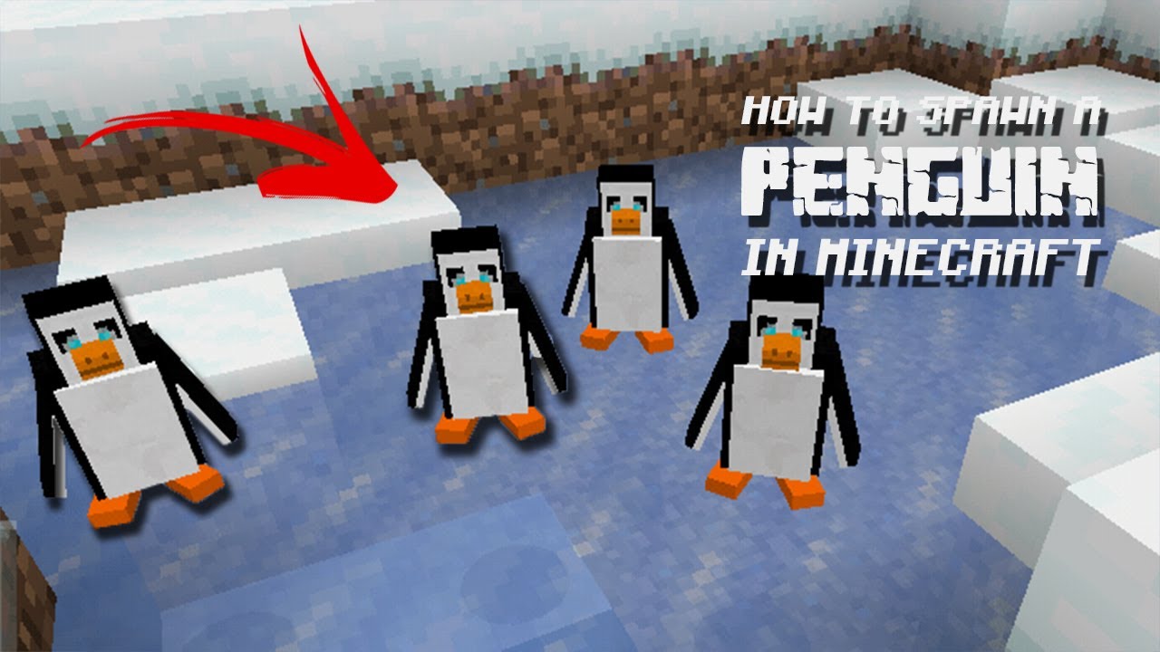 Minecraft: How To Spawn A Penguin | 1.15 **NO MODS** - YouTube