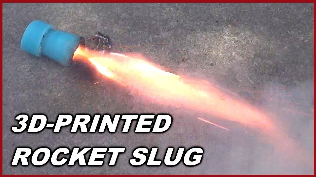 Massive 3D-Printed ROCKET Slugs - First Test - YouTube