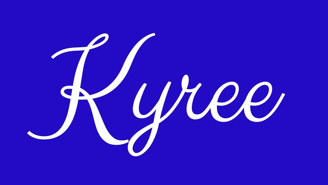 Learn how to Sign the Name Kyree Stylishly in Cursive Writing - YouTube