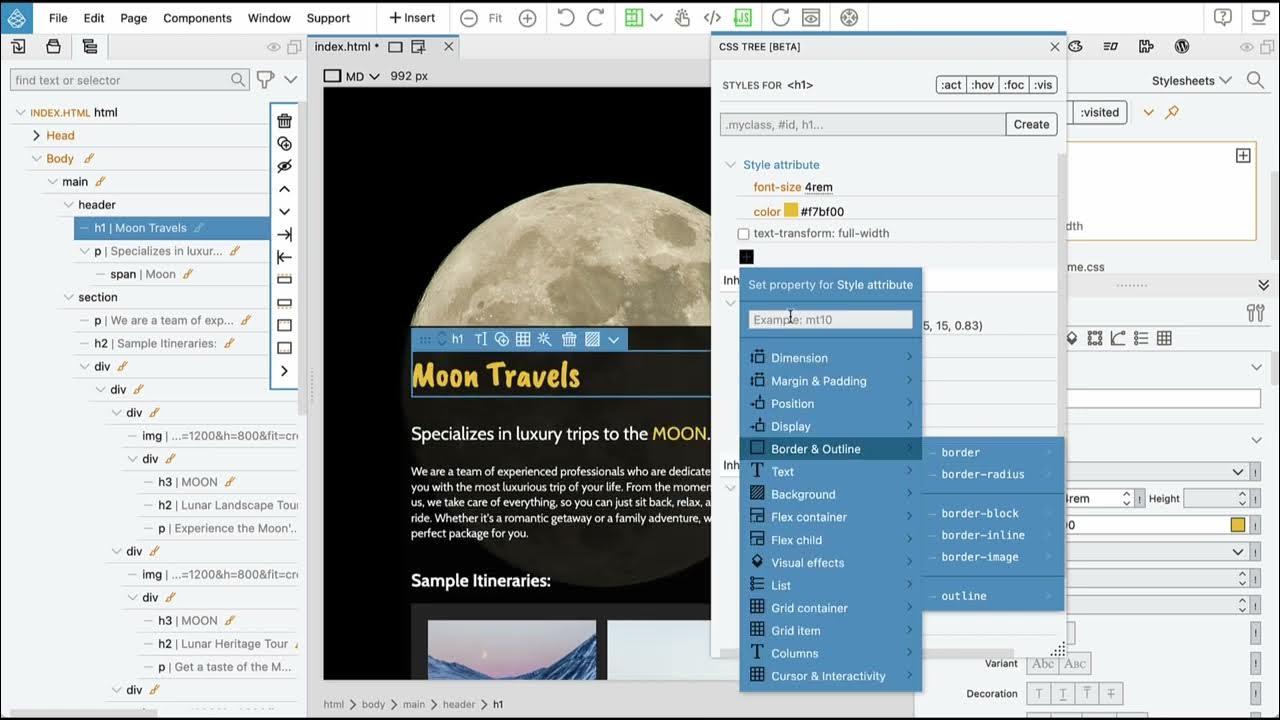 Introducing Pinegrow's CSS Tree Inspector - A Power Tool for CSS / SASS Styling - YouTube