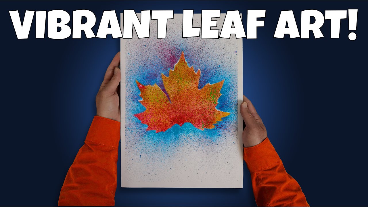 Leaf Stencil Magic! Vibrant Art for School & Home! Autumn Delight ...